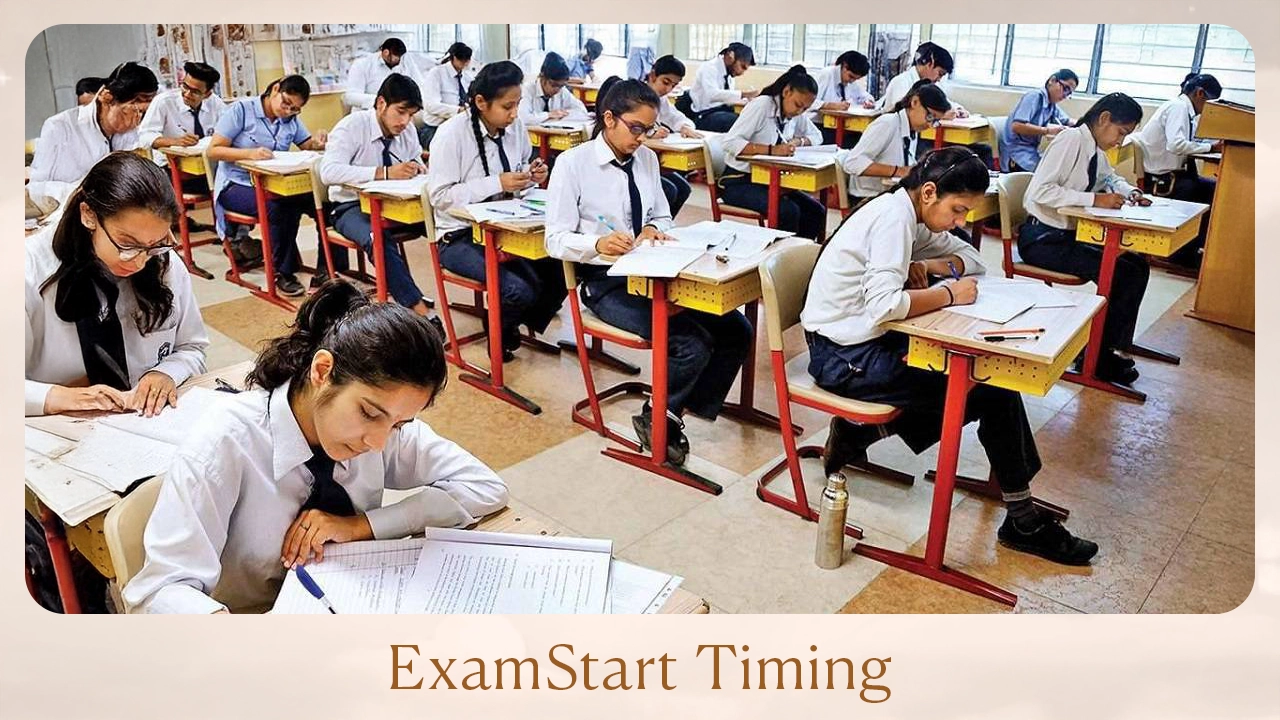 Exam start timing
