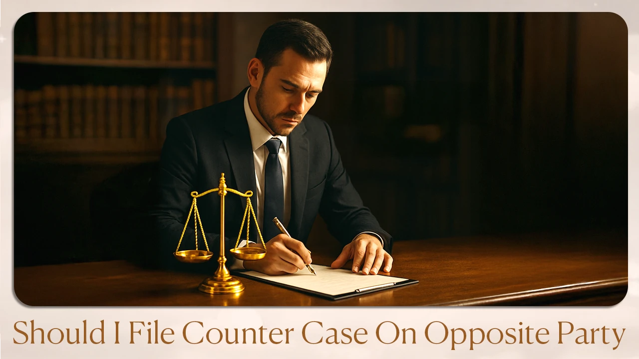 Should I file counter case on opposite party