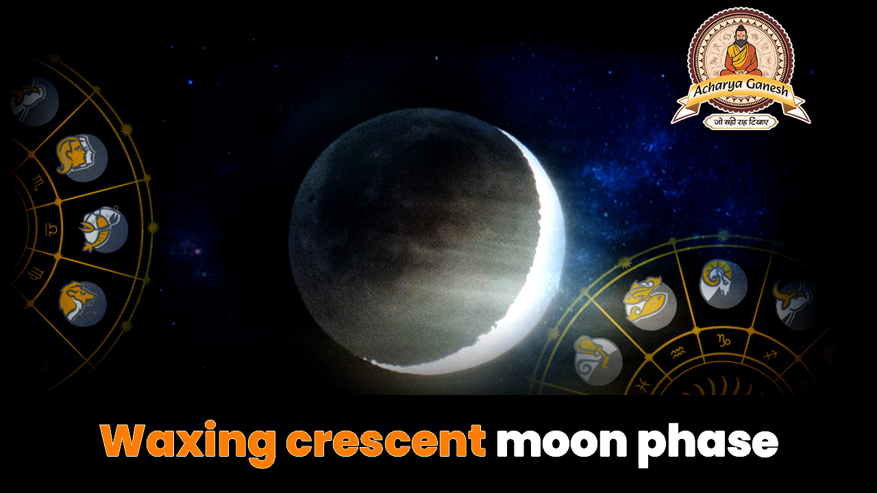 Waxing Crescent Moon Phase ﻿|﻿ Moon's First Growth Phase